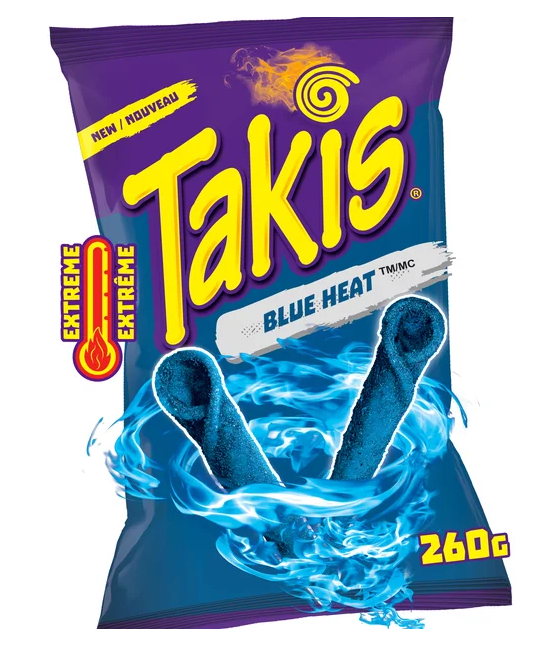 Takis Blue Heat Rolled Tortilla Chips, 260g — CanadaGroceryStore