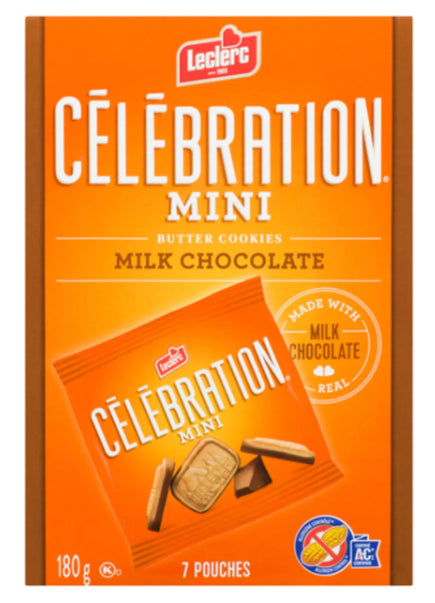 Leclerc Celebration Butter Cookie Milk Chocolate 180g — CanadaGroceryStore