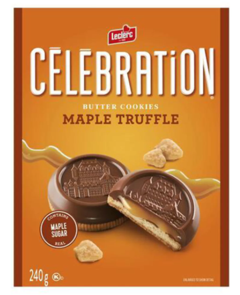 Leclerc Celebration Butter Cookies Maple Truffle 240g