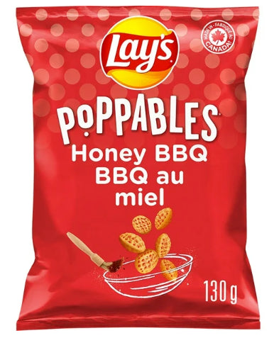 Lay's Poppables Honey BBQ Flavored Potato Snacks, 130g — CanadaGroceryStore