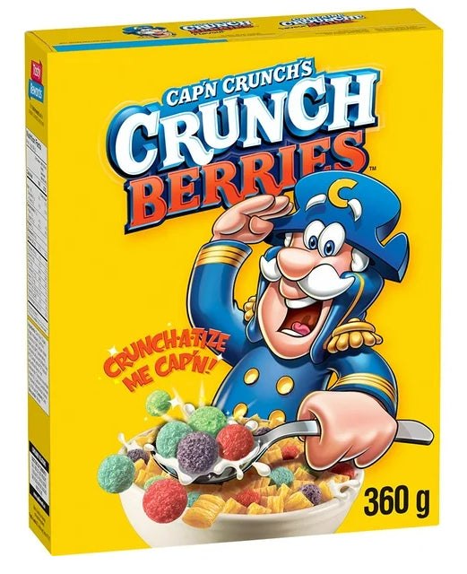 Canadian Cap'n Crunch Crunch Berries Flavor Cereal, 360g ...