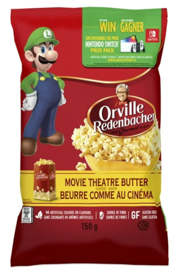 Orville Redenbacher Ready to Eat Movie Theatre Popcorn, Butter, 150g ...