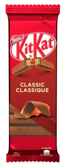 Nestle Canadian Kit Kat Classic Chocolate Wafer Bar, 120g ...