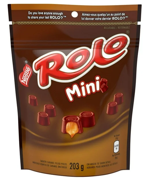 Rolo Minis Milk Chocolate And Chewy Caramel Pieces, 203g