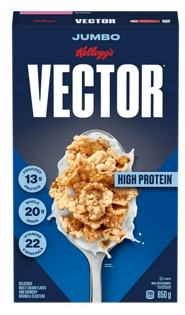 Kellogg's Vector Protein Breakfast Cereal, Jumbo, 850g