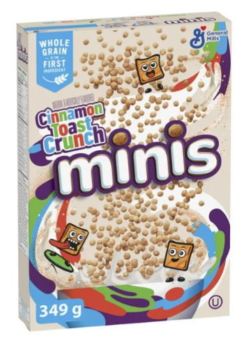 Cinnamon Toast Crunch Minis Breakfast Cereal, Real Cinnamon, 349g